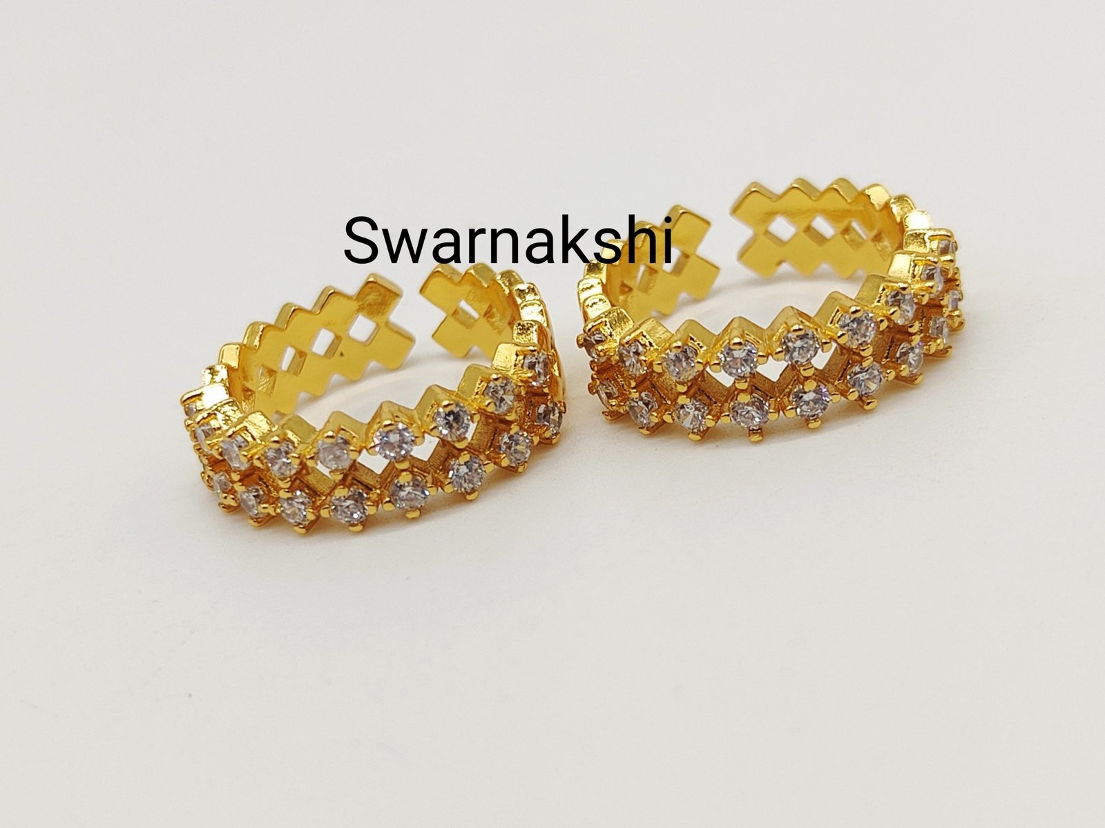 cz mettelu models with lovely design - Swarnakshi Jewels
