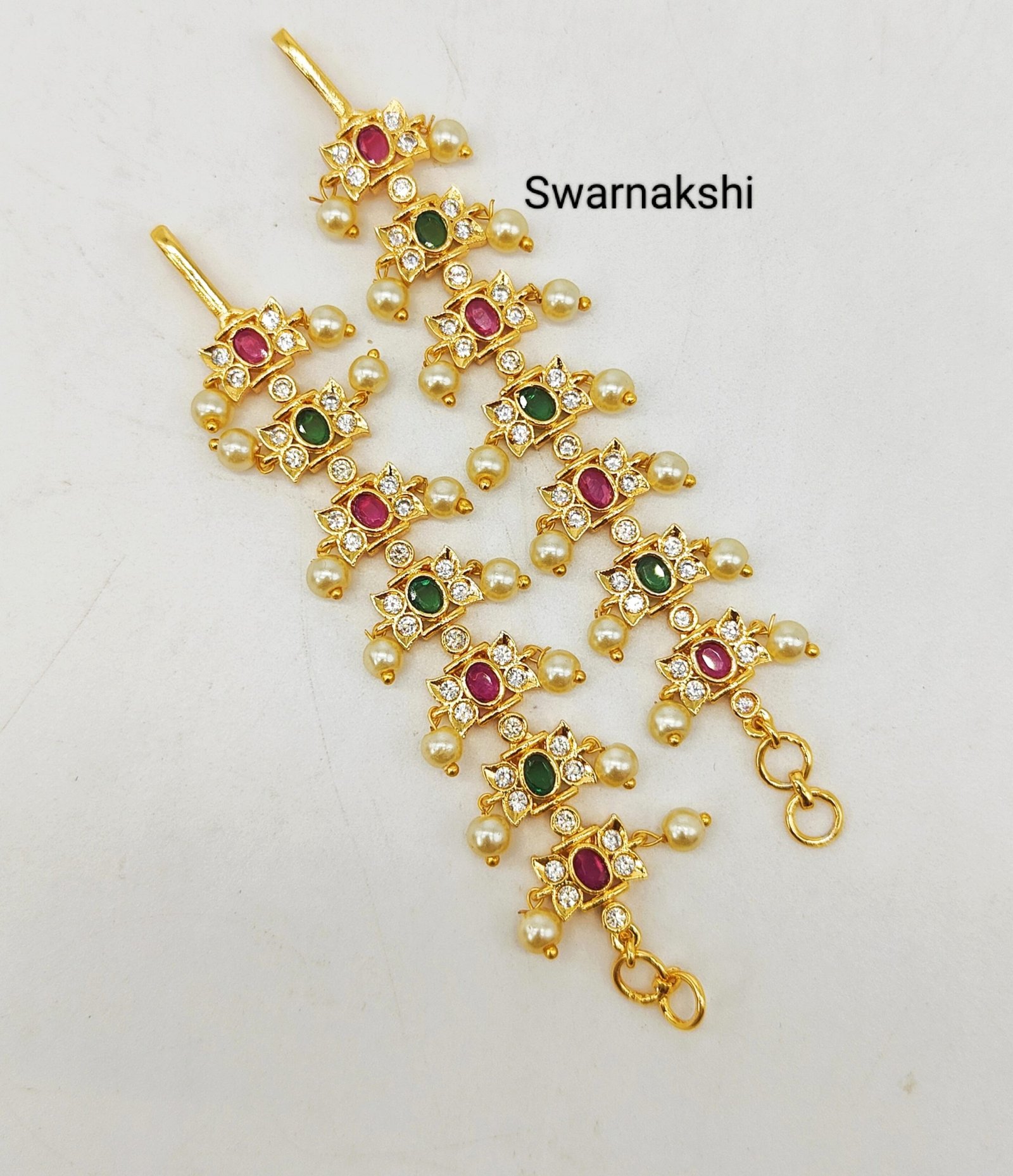 Ear chain latest gold matilu designs Pearl drop model – Swarnakshi Jewels
