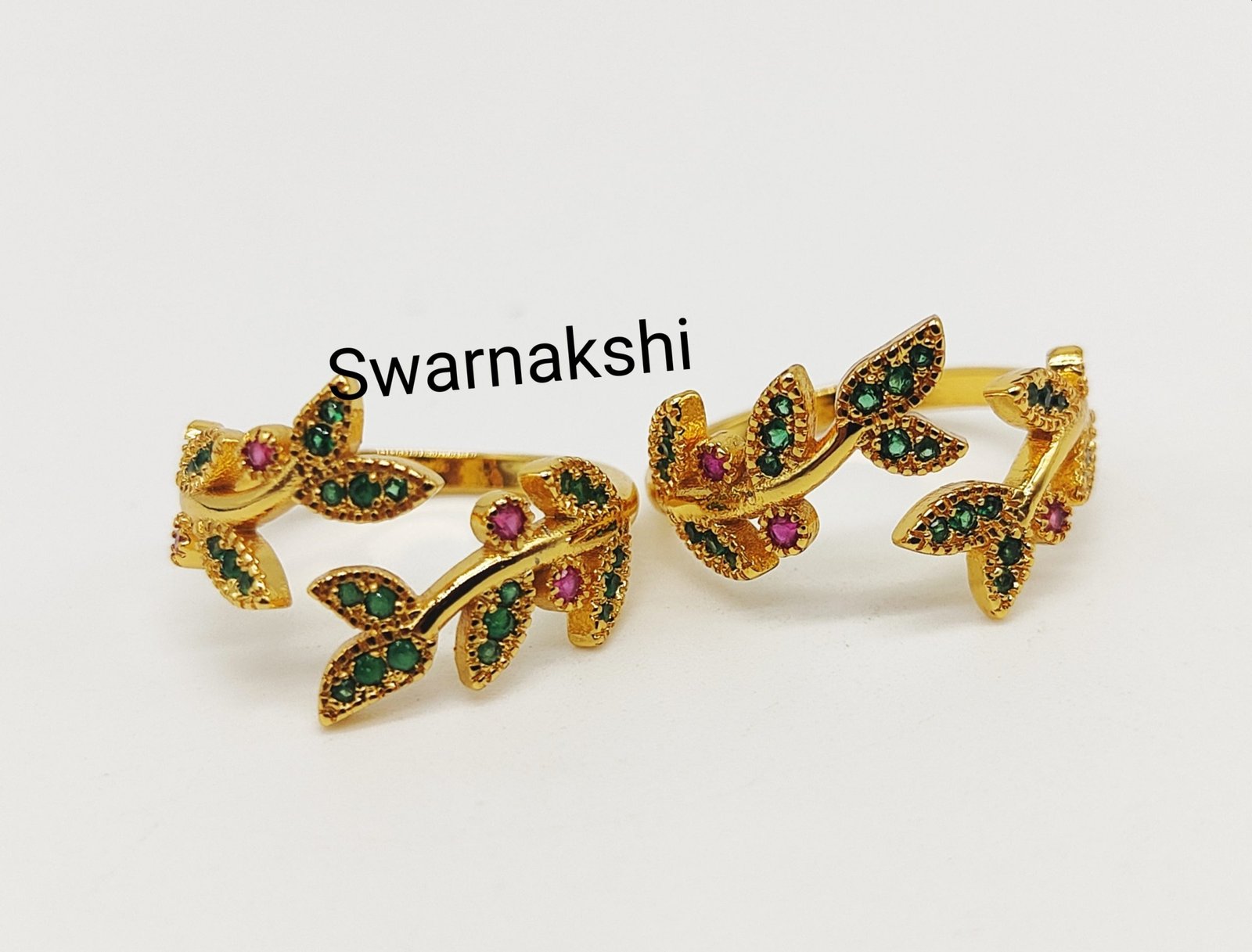 Mettelu new designs with leaf model - Swarnakshi Jewels