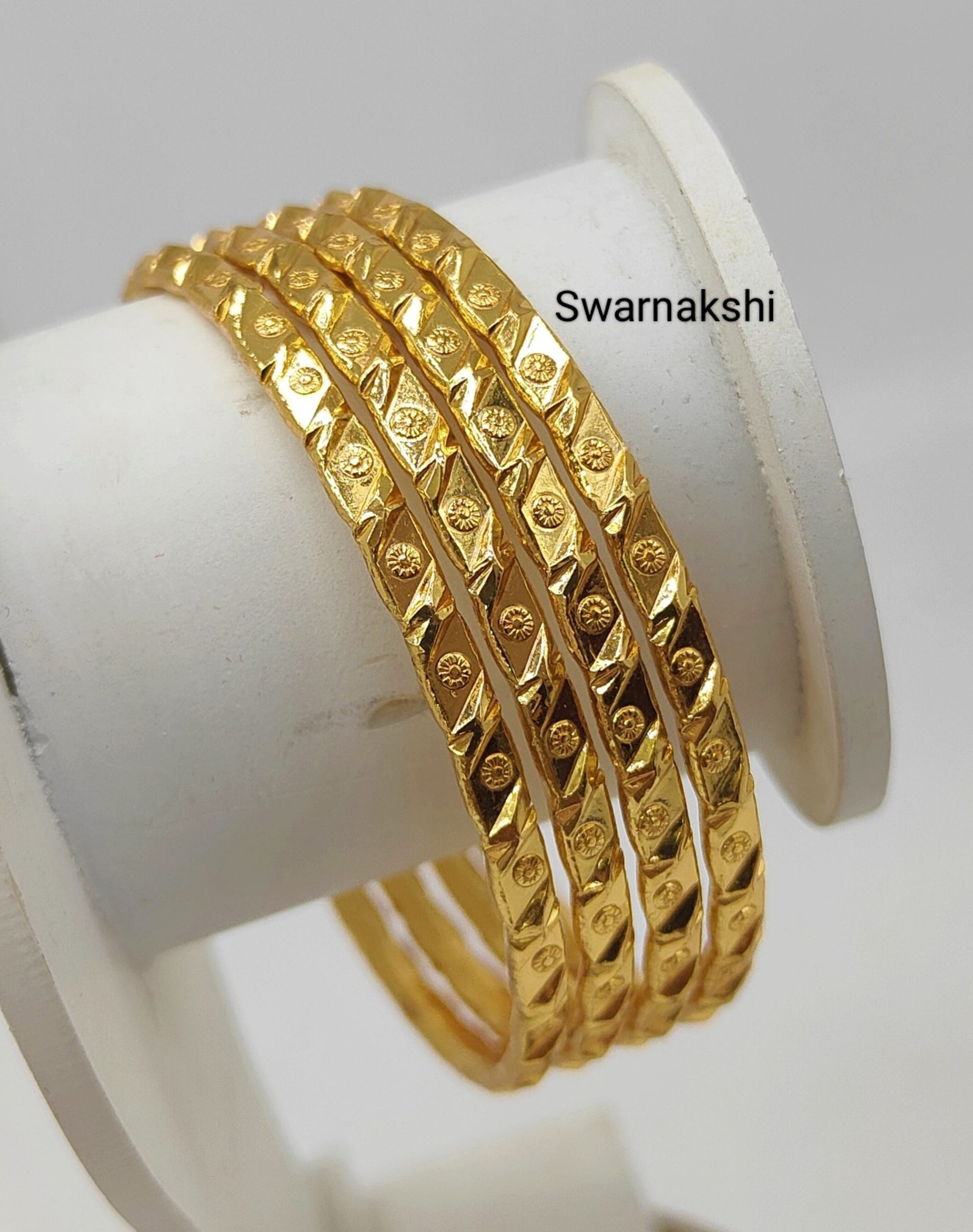 one gram gold bangles new model design 2.4 size - Swarnakshi Jewels