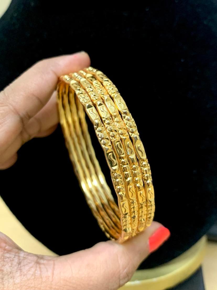 One gram gold bangles online latest model 2.8 size - Swarnakshi Jewels