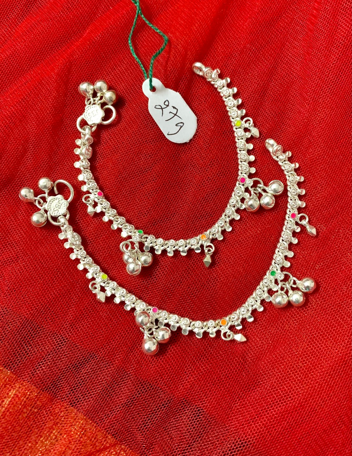 Silver baby pattilu online traditional model below 1 year - Swarnakshi ...