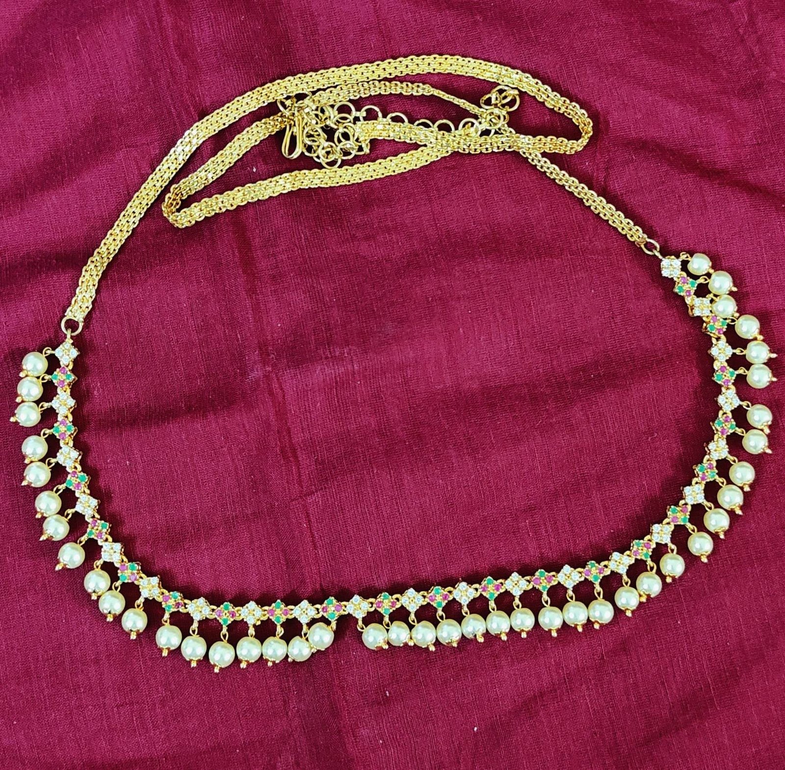Waist chain gold for ladies with beautiful designs - Swarnakshi Jewels